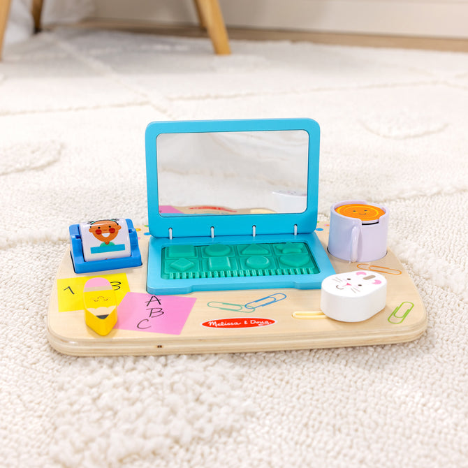 Wooden Work & Play Desktop Activity BoardMelissa & Doug