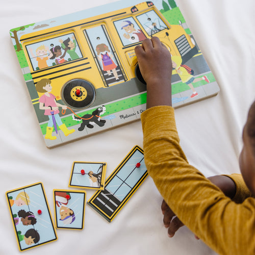 The Wheels on the Bus Sound Puzzle | Children's Song Themed Puzzle