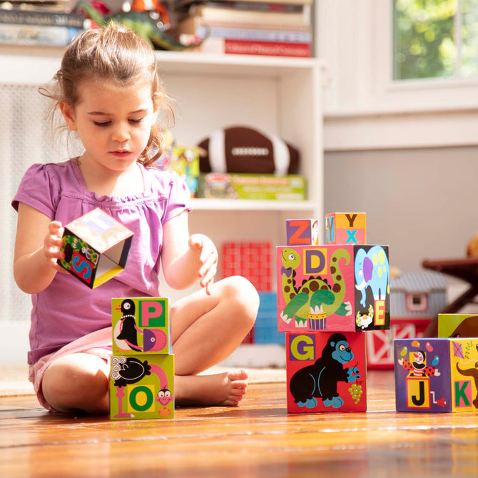 Alphabet Nesting and Stacking Blocks | Melissa & Doug