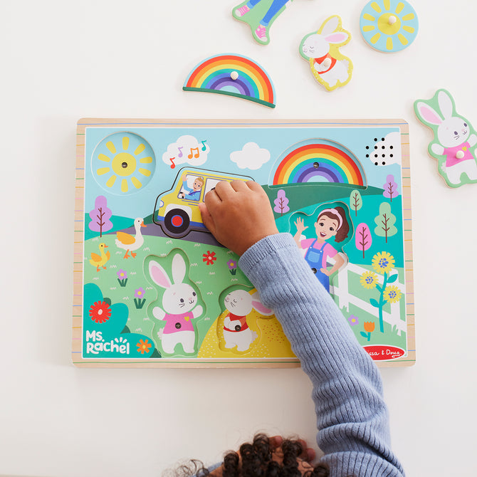 Melissa & Doug ® Ms. Rachel ™ Wooden Song Puzzle Educational Toy for ...
