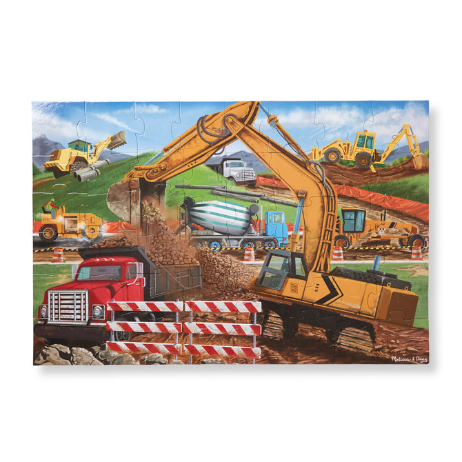 48 Piece Floor Puzzle | Construction Building Site Puzzle