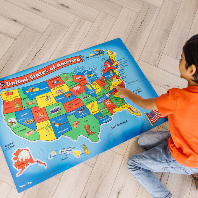 Map Floor Puzzle | USA Themed Puzzle