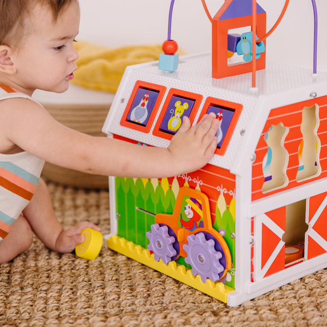 First Play Slide, Sort & Roll Activity Barn- Melissa and Doug
