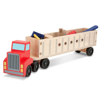 Big Rig Building Truck Wooden Play Set | Melissa & Doug