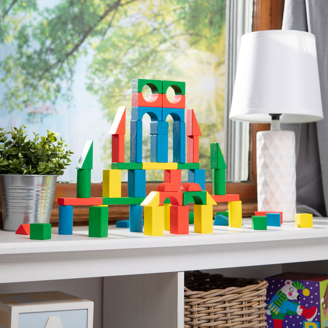 100 Piece Wood Blocks Set | Melissa & Doug