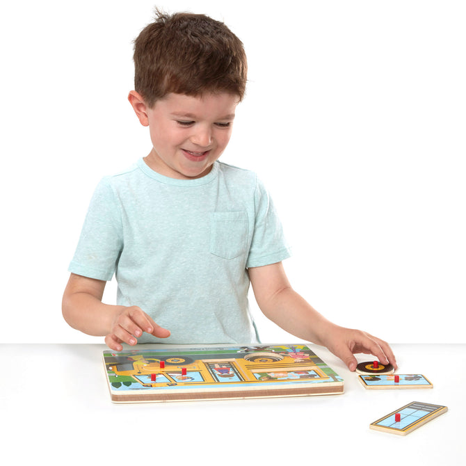 The Wheels on the Bus Sound Puzzle | Children's Song Themed Puzzle