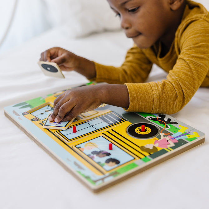 The Wheels on the Bus Sound Puzzle | Children's Song Themed Puzzle