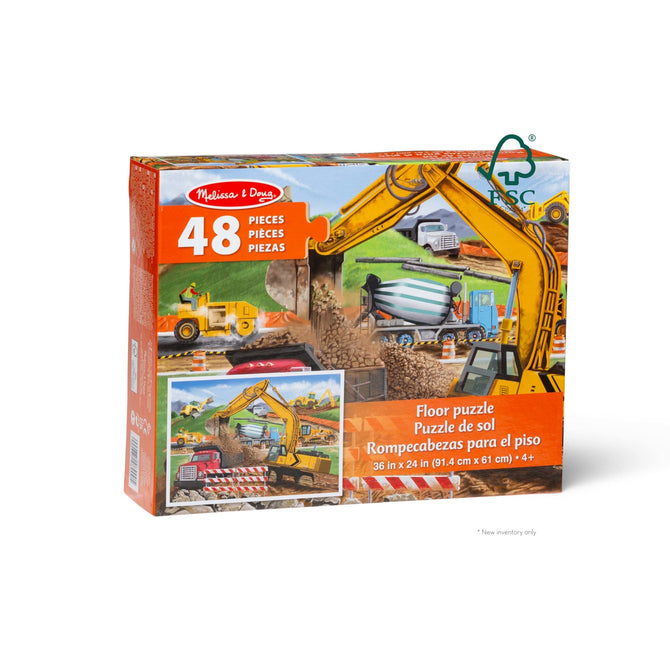 48 Piece Floor Puzzle | Construction Building Site Puzzle