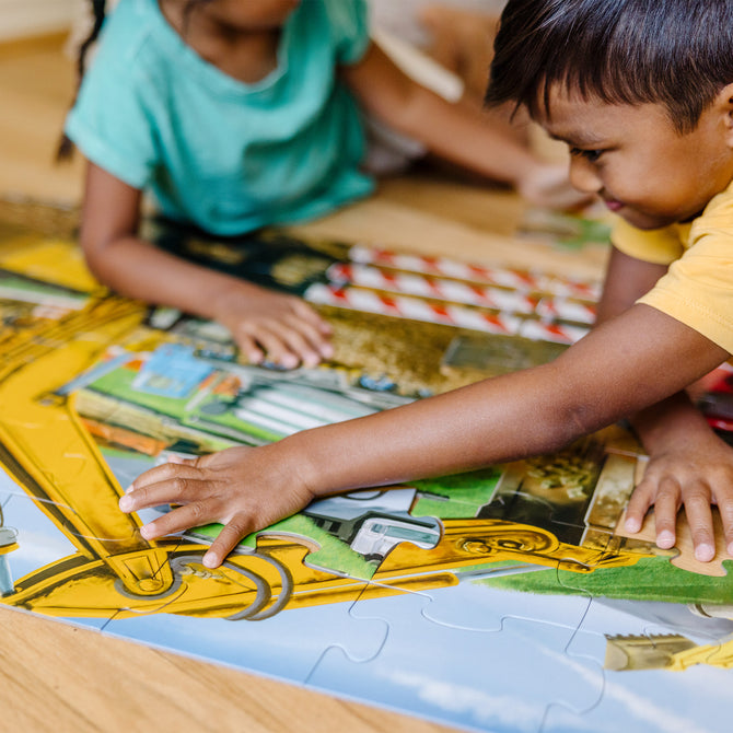 48 Piece Floor Puzzle | Construction Building Site Puzzle