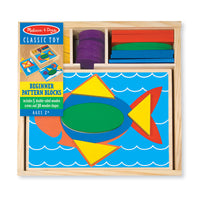 Beginner Pattern Blocks | 5 Two-Sided Boards | Melissa & Doug