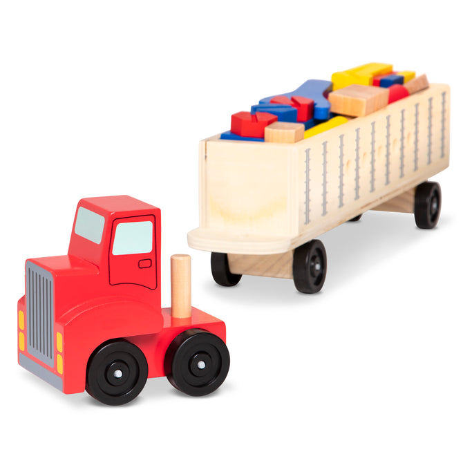 Big Rig Building Truck Wooden Play Set | Melissa & Doug