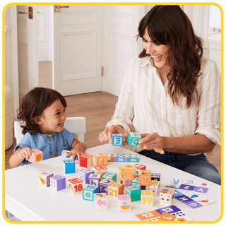 Melissa & Doug® Ms. Rachel™ Wooden Learning Blocks, 30 Building Blocks ...
