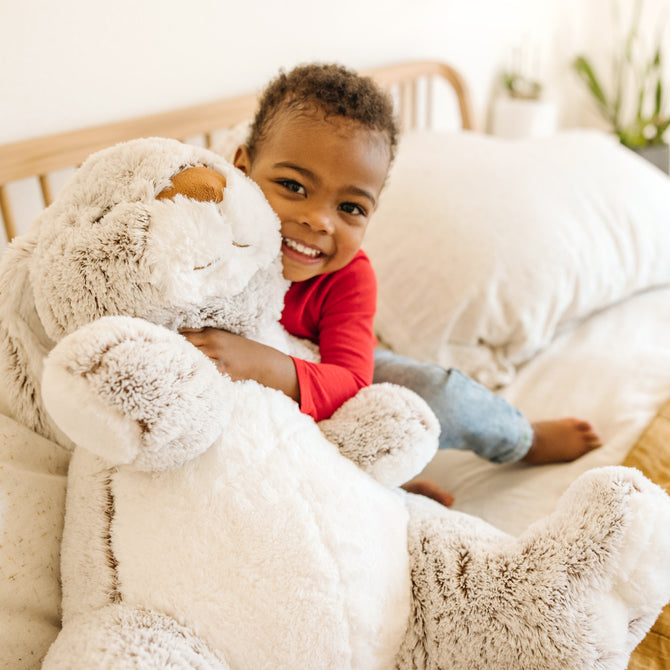Jumbo Burrow Bunny Stuffed Plush Animal- Melissa and Doug