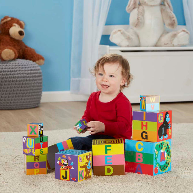 Alphabet Nesting and Stacking Blocks | Melissa & Doug