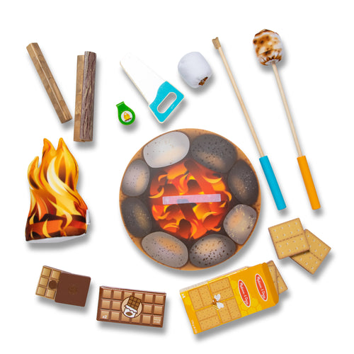 Let's Explore Campfire S'mores Play Set- Melissa and Doug