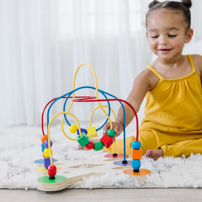Wooden Bead Maze for Toddlers 1+ Year Old
