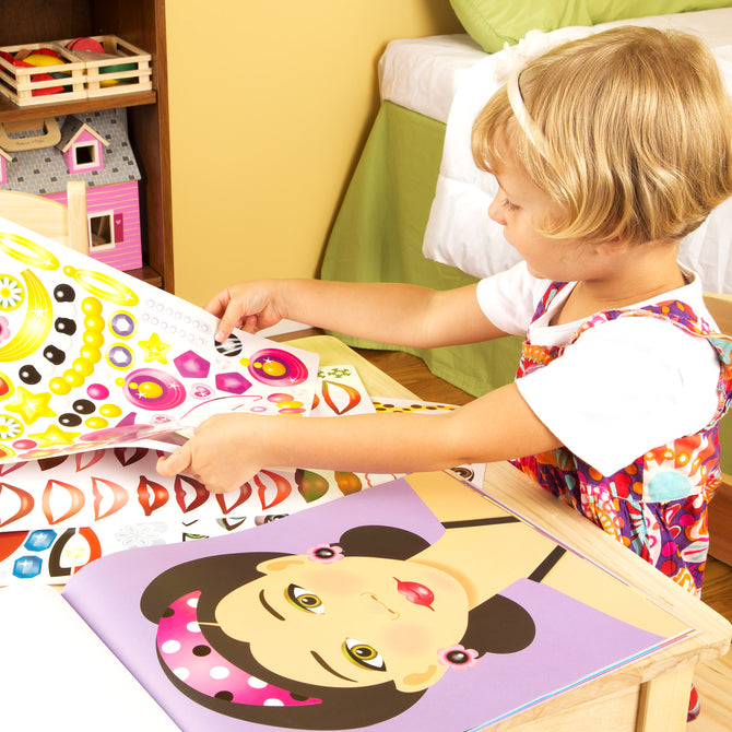 Make-a-Face Sticker Pad - Fashion Faces | Melissa & Doug