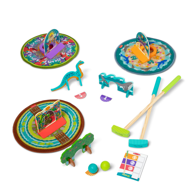 Melissa & Doug Fun at the Fair! Mini Golf Play Set – 3 Multi-Themed ...