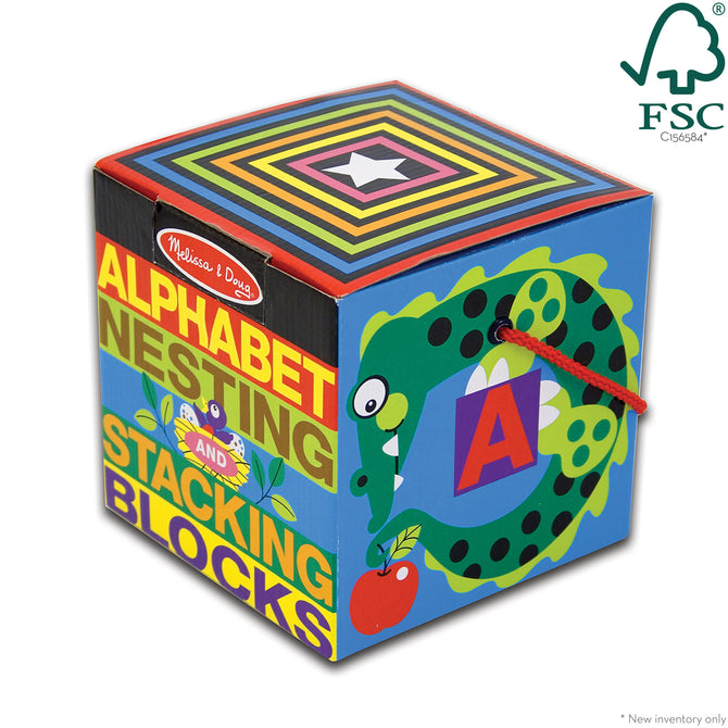 Alphabet Nesting and Stacking Blocks | Melissa & Doug