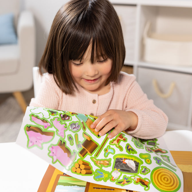 Reusable Sticker Pad - Farm- Melissa and Doug