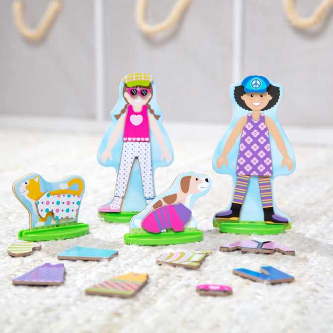 Magnetic Dress-Up Dolls | Best Friend Dress-up Dolls