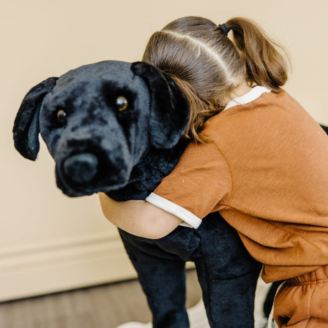 Black Lab Giant Stuffed Animal | Melissa & Doug