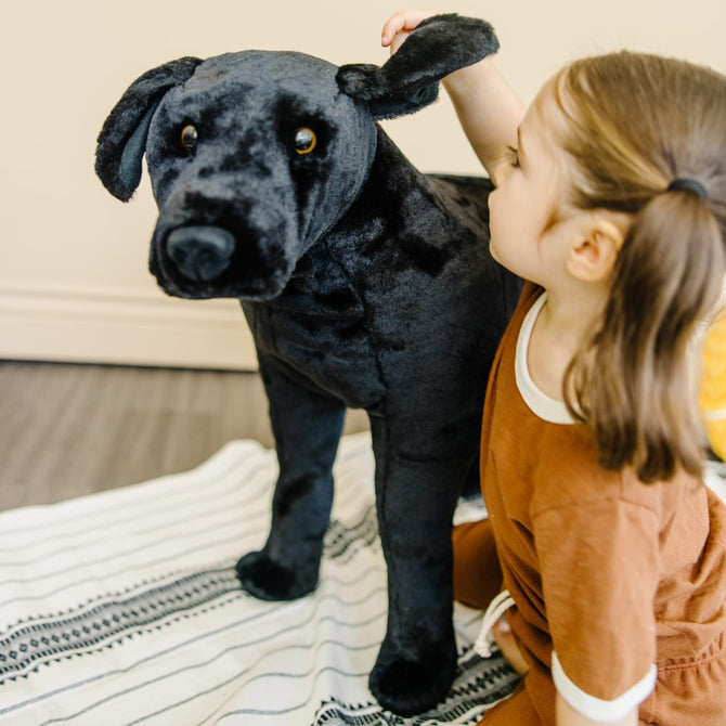 Black Lab Giant Stuffed Animal | Melissa & Doug
