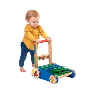 Chomp & Clack Alligator Wooden Push Toy & Walker