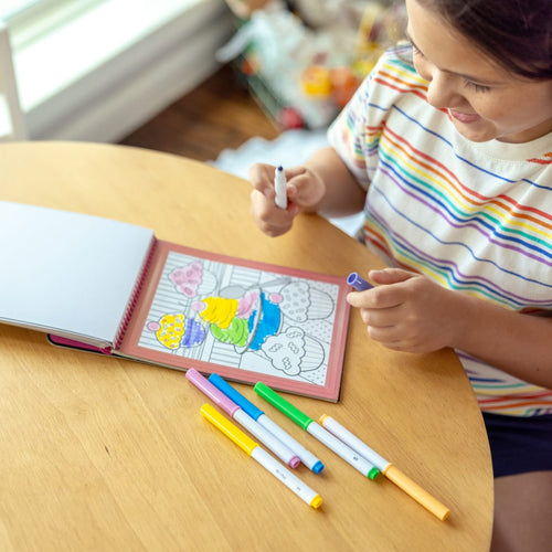 Color by Numbers Pink - ON the GO Travel Activity