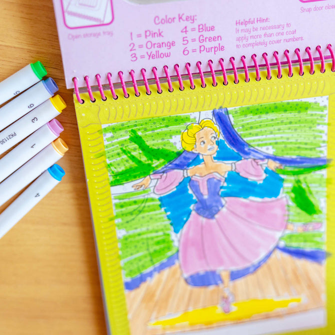 Color by Numbers Pink - ON the GO Travel Activity