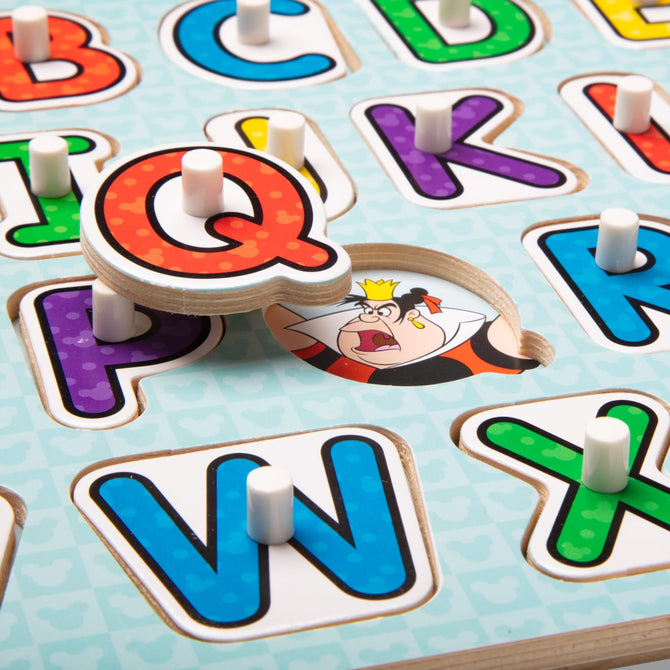 Disney Classics Wooden Alphabet Peg Puzzle- Melissa and Doug