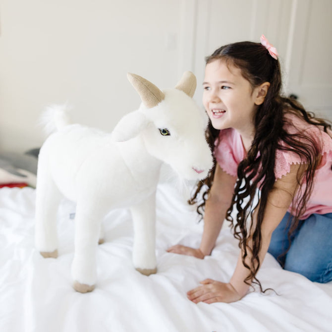 Lifelike Plush Goat- Melissa and Doug
