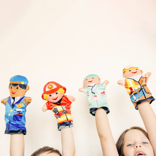 Jolly Helpers Hand Puppets | Melissa & Doug