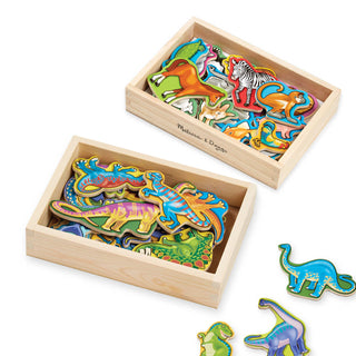 Wooden Magnets Bundle Animals And Dinosaurs Melissa And Doug