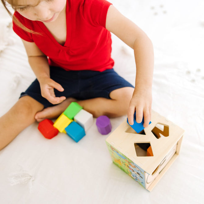 Disney Mickey Mouse & Friends Wooden Shape Sorting Cube- Melissa and Doug