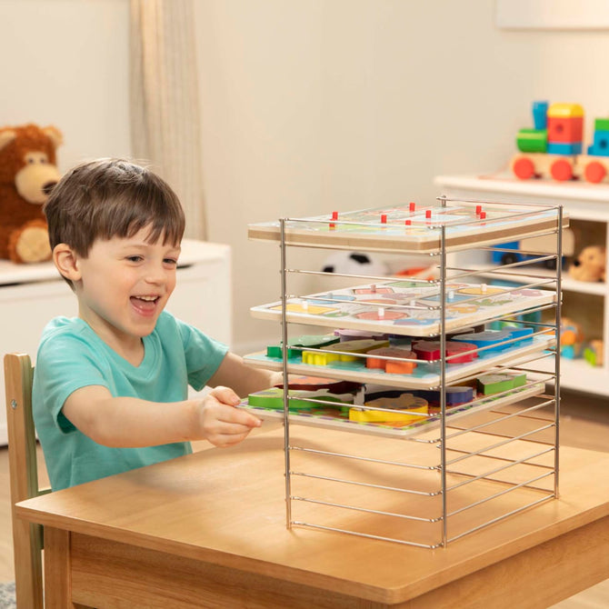 Multi-Fit Wire Puzzle Rack- Melissa and Doug
