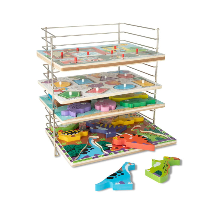 Multi-Fit Wire Puzzle Rack- Melissa and Doug