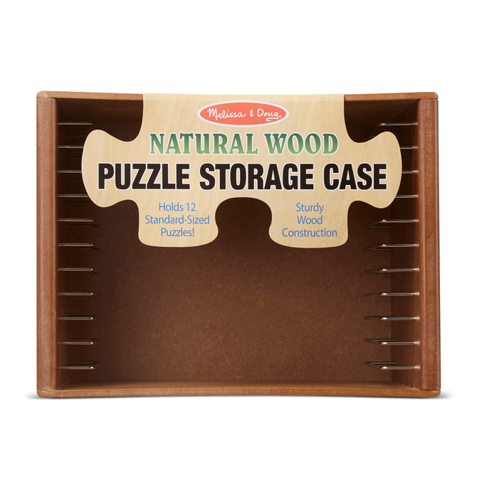 Natural Wood Puzzle Case | Wooden Puzzle Rack