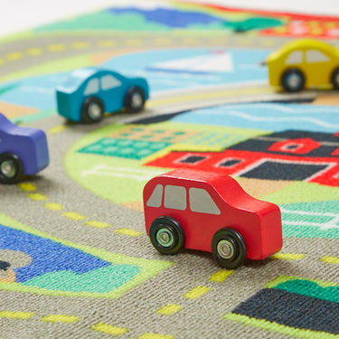 Round the Town Road Rug & Car Set | Melissa & Doug