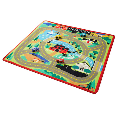 Round the Town Road Rug & Car Set | Melissa & Doug