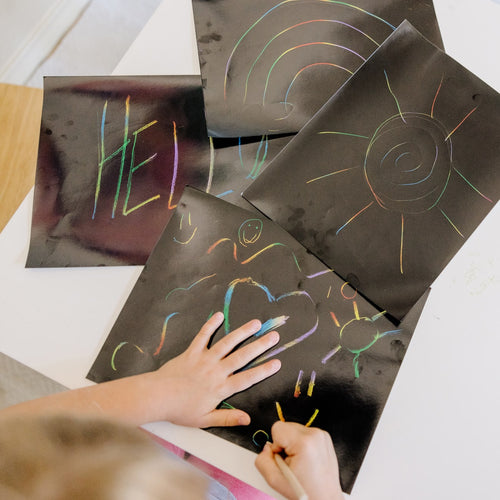 Scratch Art Paper Multicolor (50 sheets)