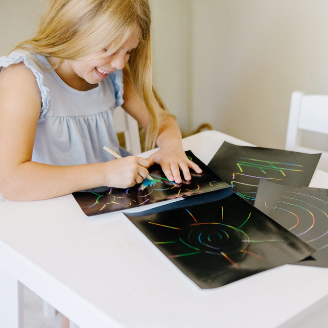 Scratch Art Paper Multicolor (50 sheets)