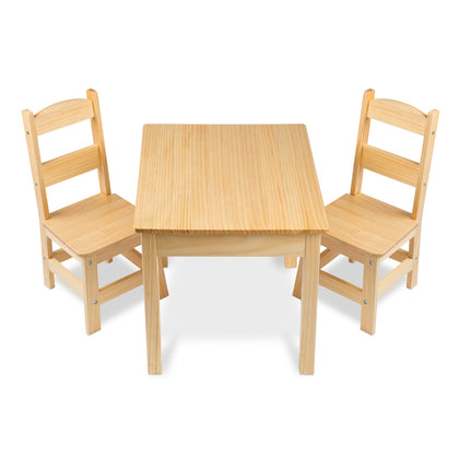 Toy Furniture Set | Toy Wooden Table & Chairs