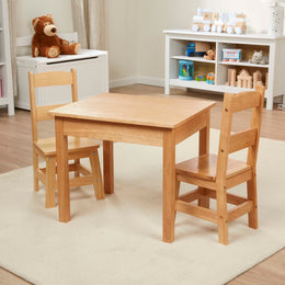 Toy Furniture Set | Toy Wooden Table & Chairs