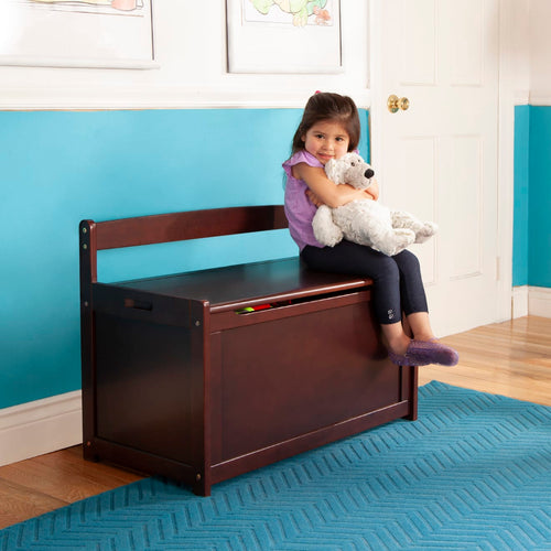 Wooden Toy Chest - Espresso- Melissa and Doug