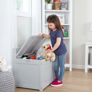 Wooden Toy Chest - Gray- Melissa and Doug
